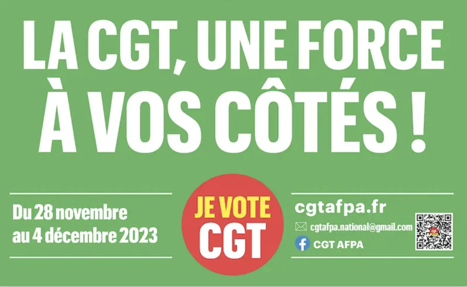 Élections professionnelles 2023 - CGT AFPA